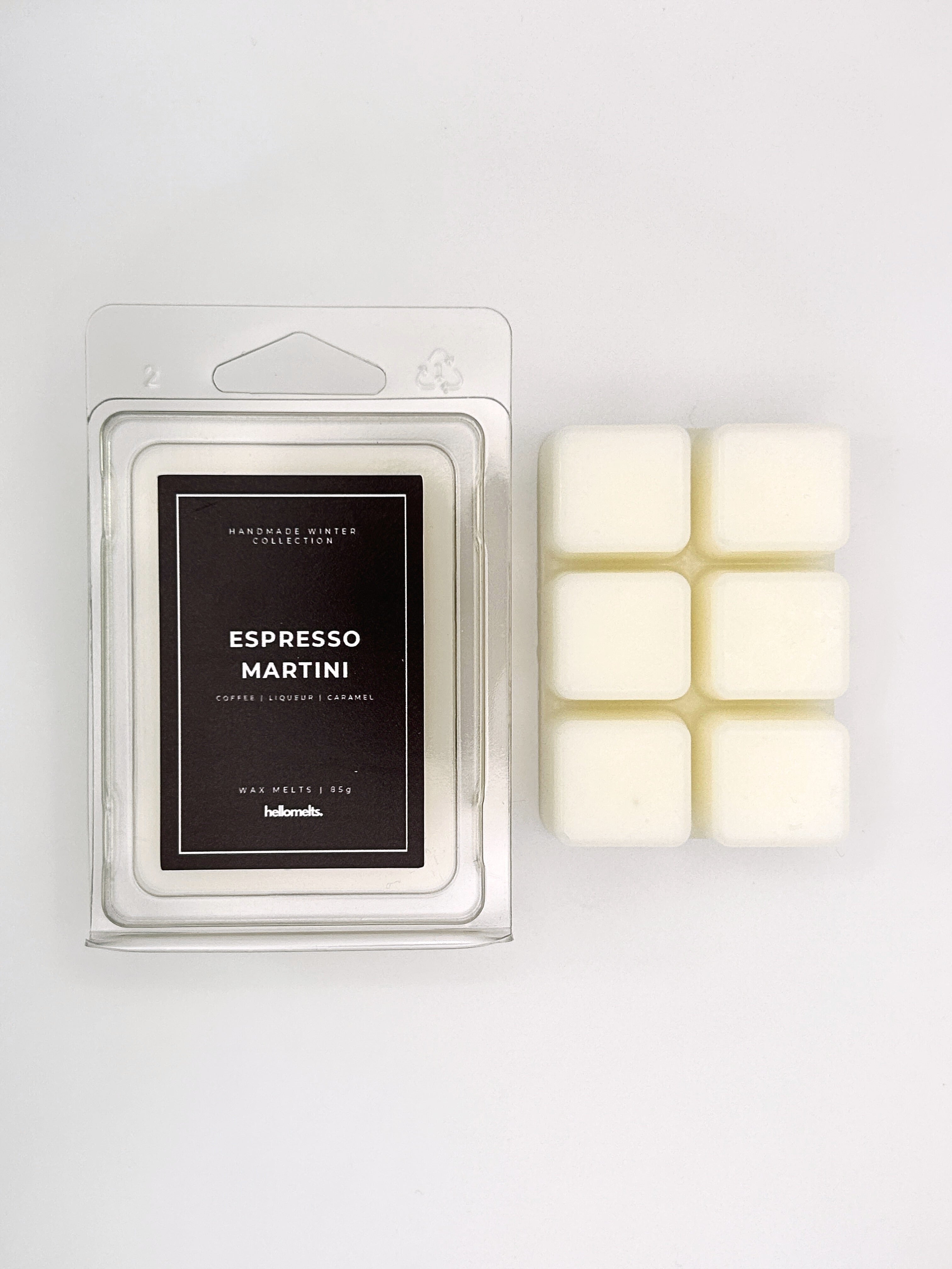 Espresso Martini Wax Melt Bar 85g | Winter Wax Melt by Hellomelts